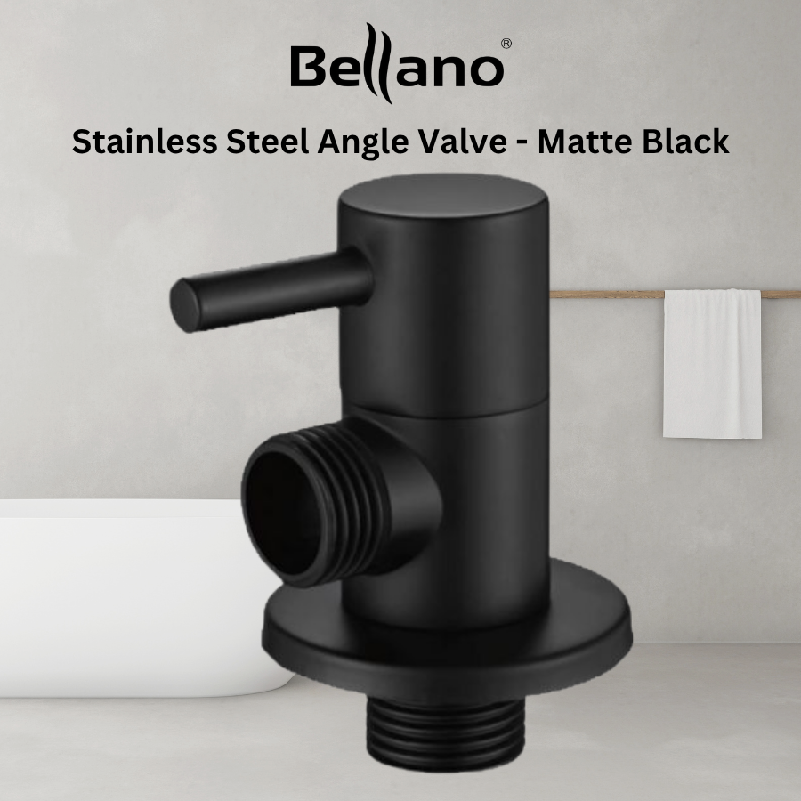 Bellano Stainless Steel Angle Valve - Matte Black BLN_1707_BK | Shopee ...