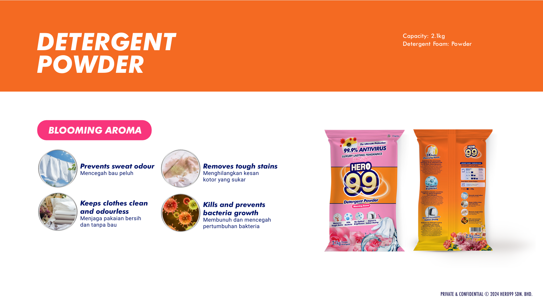 HER0 99 DETERGENT POWDER - BLOOMING AROMA 2.1KG | EXPERT IN INDOOR ...