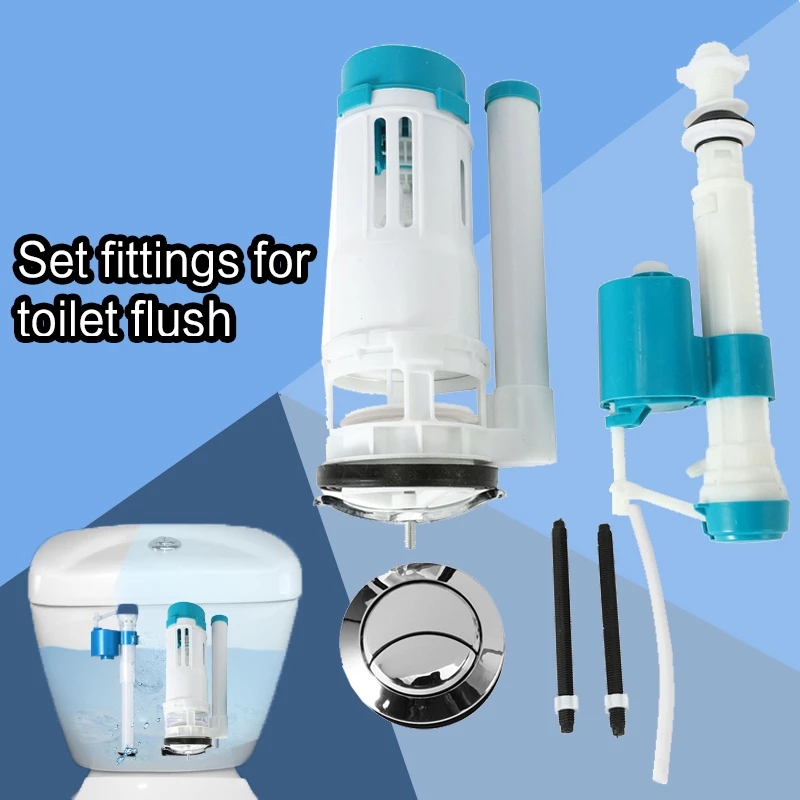 【COD】Toilet Flush Valve Pump Pam Tandas Duduk Flush Toilet Flush Set ...