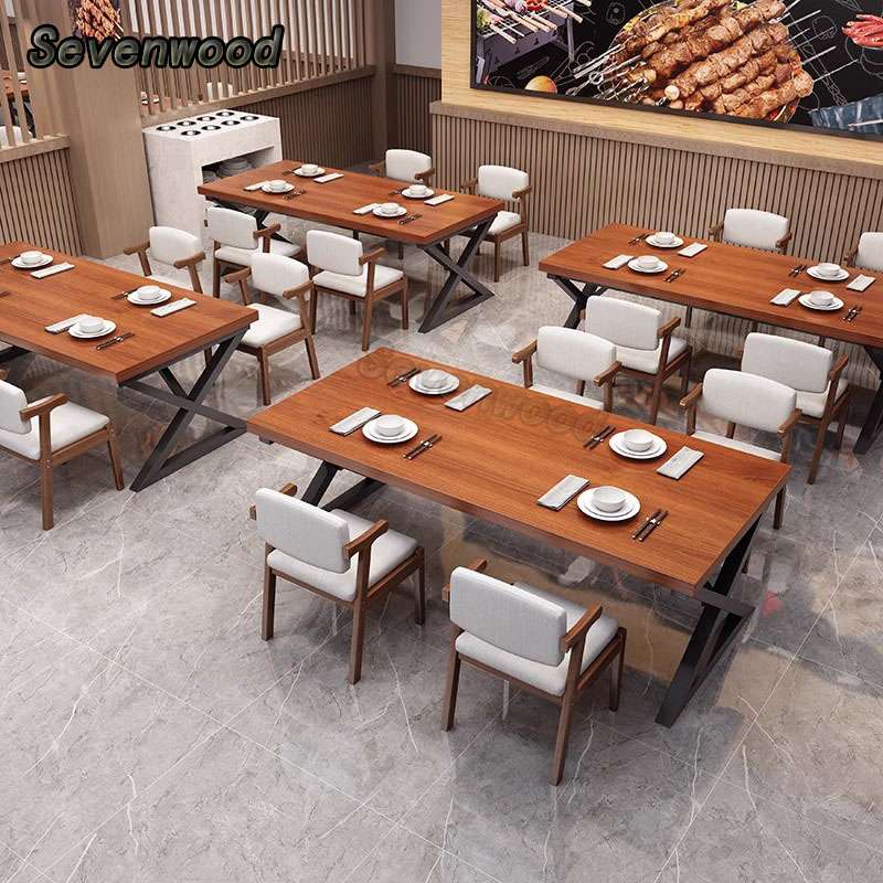 Sevenwood meja makan set 4/6 kerusi livingroom dining table set dinner ...