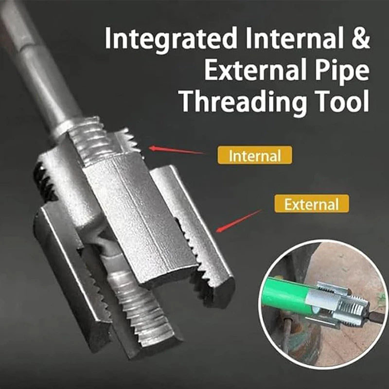 Pipe Thread Cutting Tool Electric Drill Integrated Internal External ...