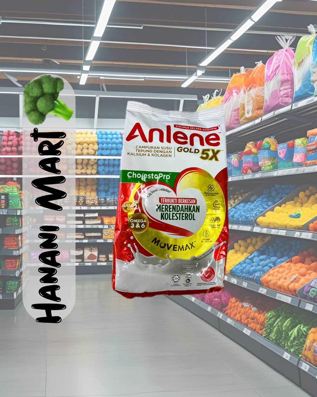 Anlene Gold 5X CholestoPro Adult Milk Formula Powder (480g/800g ...