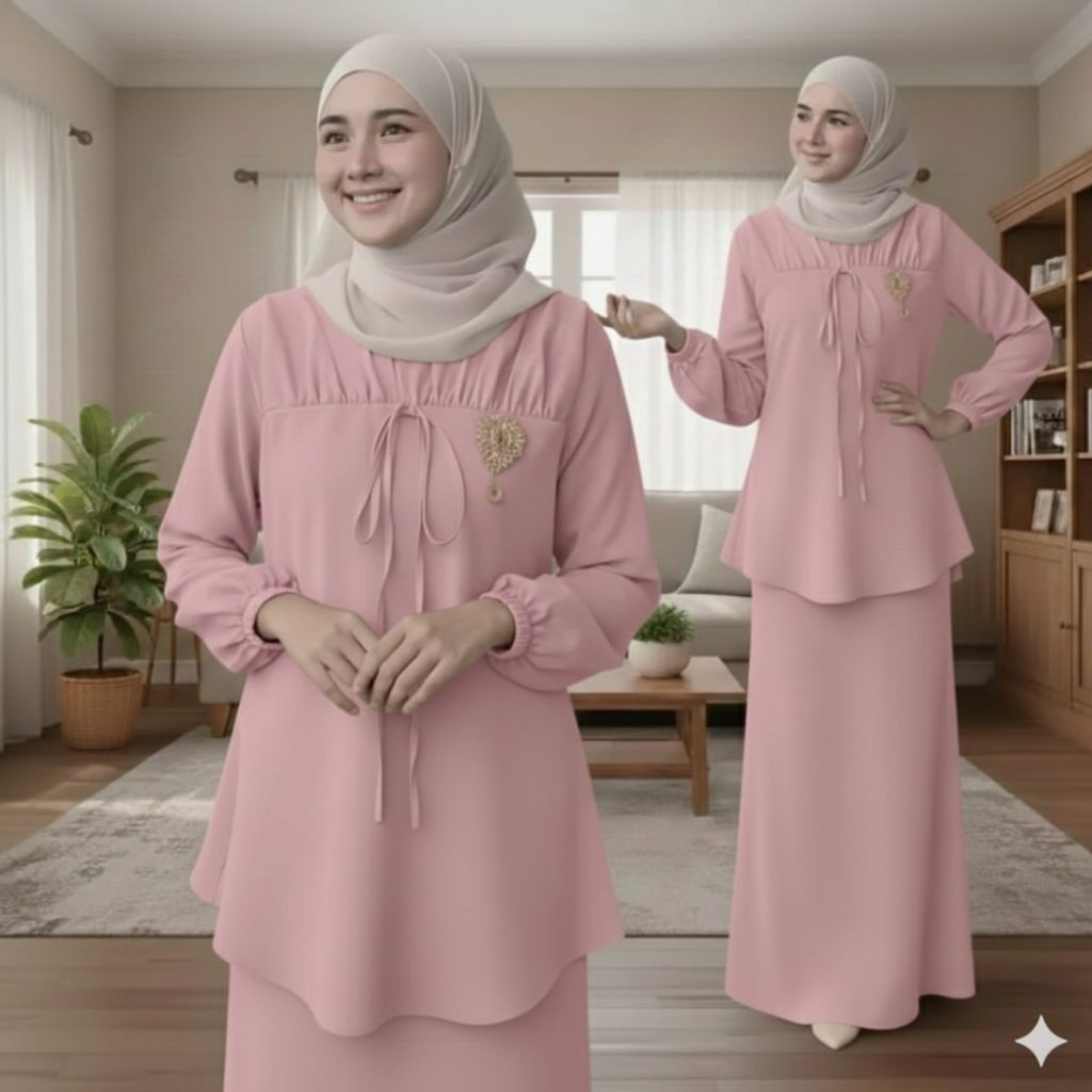New Baju Kurung Muslimah One Set Raya 2026 High Quality Muslim Clothes ...