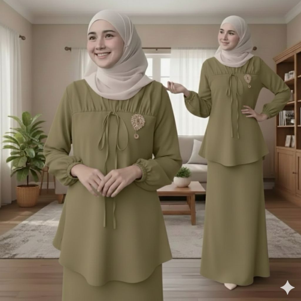 New Baju Kurung Muslimah One Set Raya 2026 High Quality Muslim Clothes ...