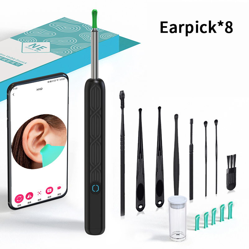 Smart Inspection Ear Camera HD Visible Otoscope Safe Ear Cleaner For ...
