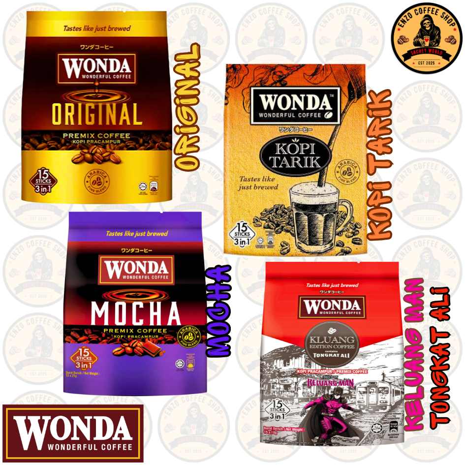 Wonda Wonderful Coffee - Instant Coffee Drink - Sachet | Shopee Malaysia