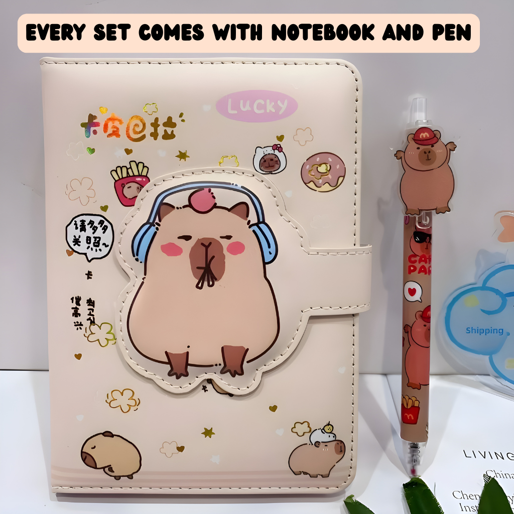(READY STOCK)Capybara Notebook Set Kid Children Reward Present Gift ...