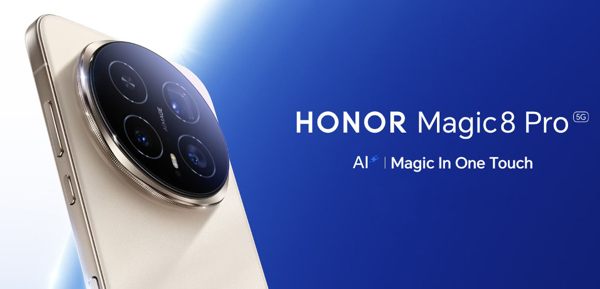 HONOR Magic 8 Pro 5G (24GB*(12+12)RAM+512GB ROM/32GB*(16+16)RAM+1TB ROM ) Snapdragon 8 Elite ...