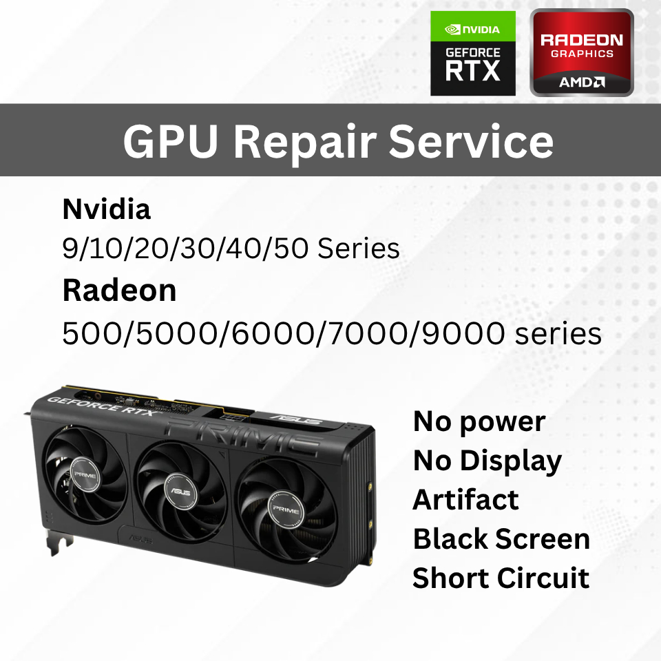 Graphic Card Repair Service | GPU Repair | AMD | NVDIA | 9/10/20/30/40 ...