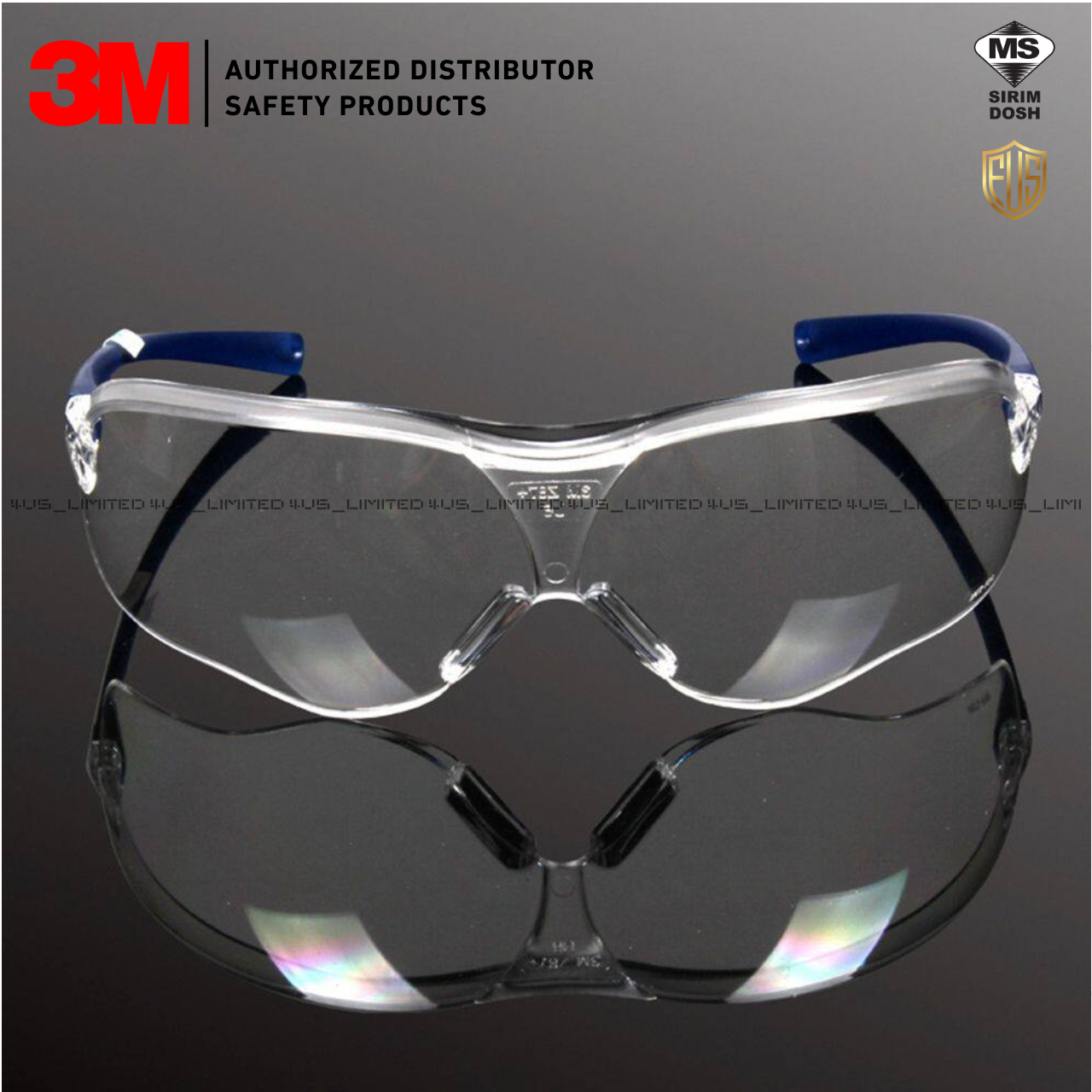 3M 10434 Virtua Sport Safety Eyewear Asian Fit Anti Fog Clear Lens/Blue ...