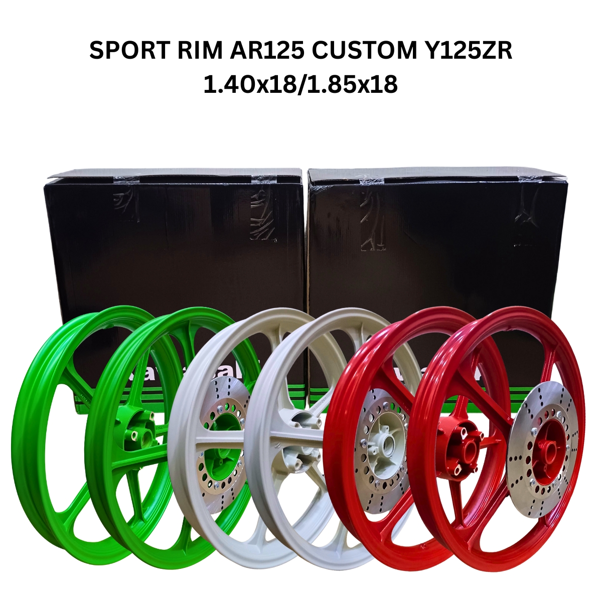 SPORT RIM KAWASAKI AR125 Y125ZR ABS Y16ZR Y15ZR FULL CHOP Y15 5 BATANG ...