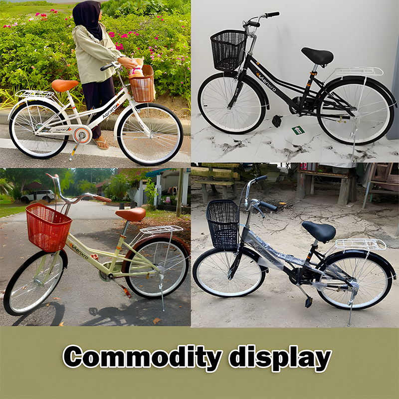 ANCHI 24/26 inch basikal dewasa Load 150kg with basket Basikal lelaki ...