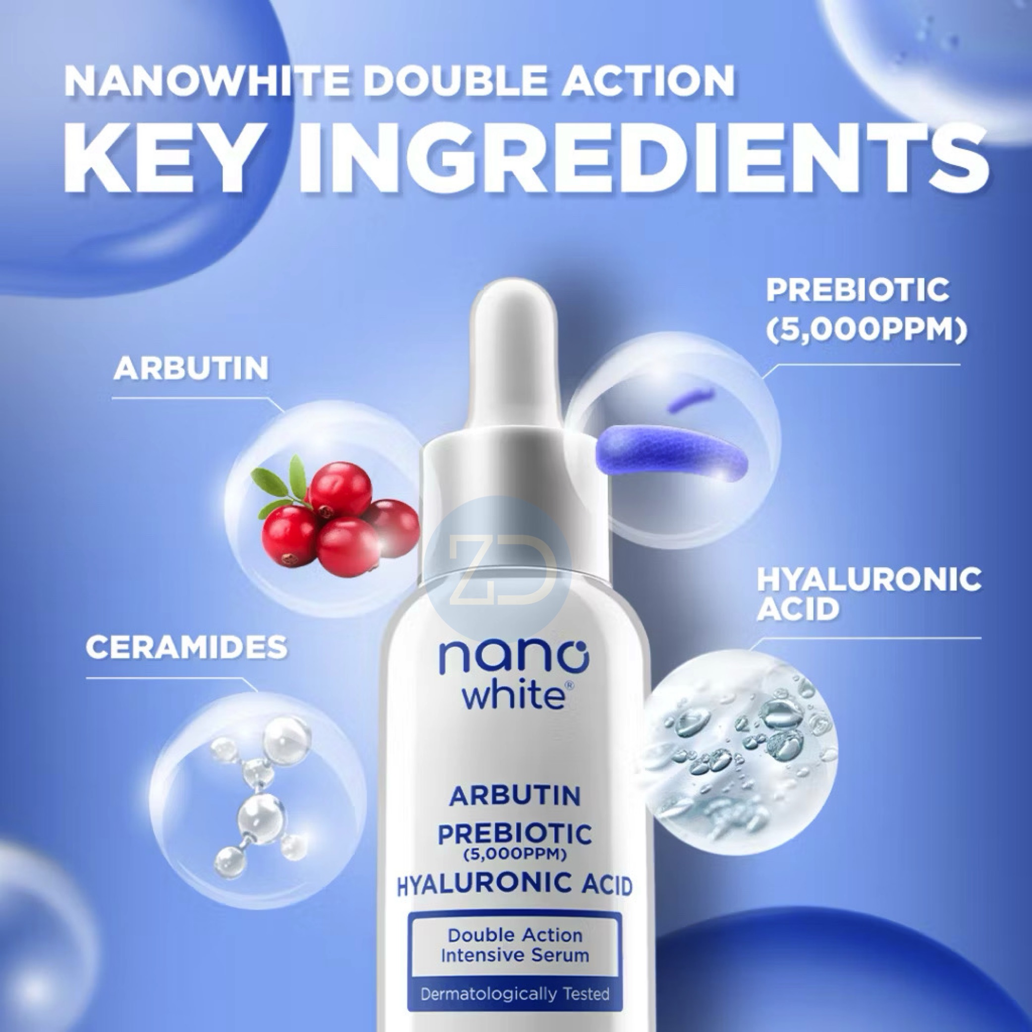 Nanowhite Double Action Skin Care (Cleanser/Lotion/Moisturiser/Night ...
