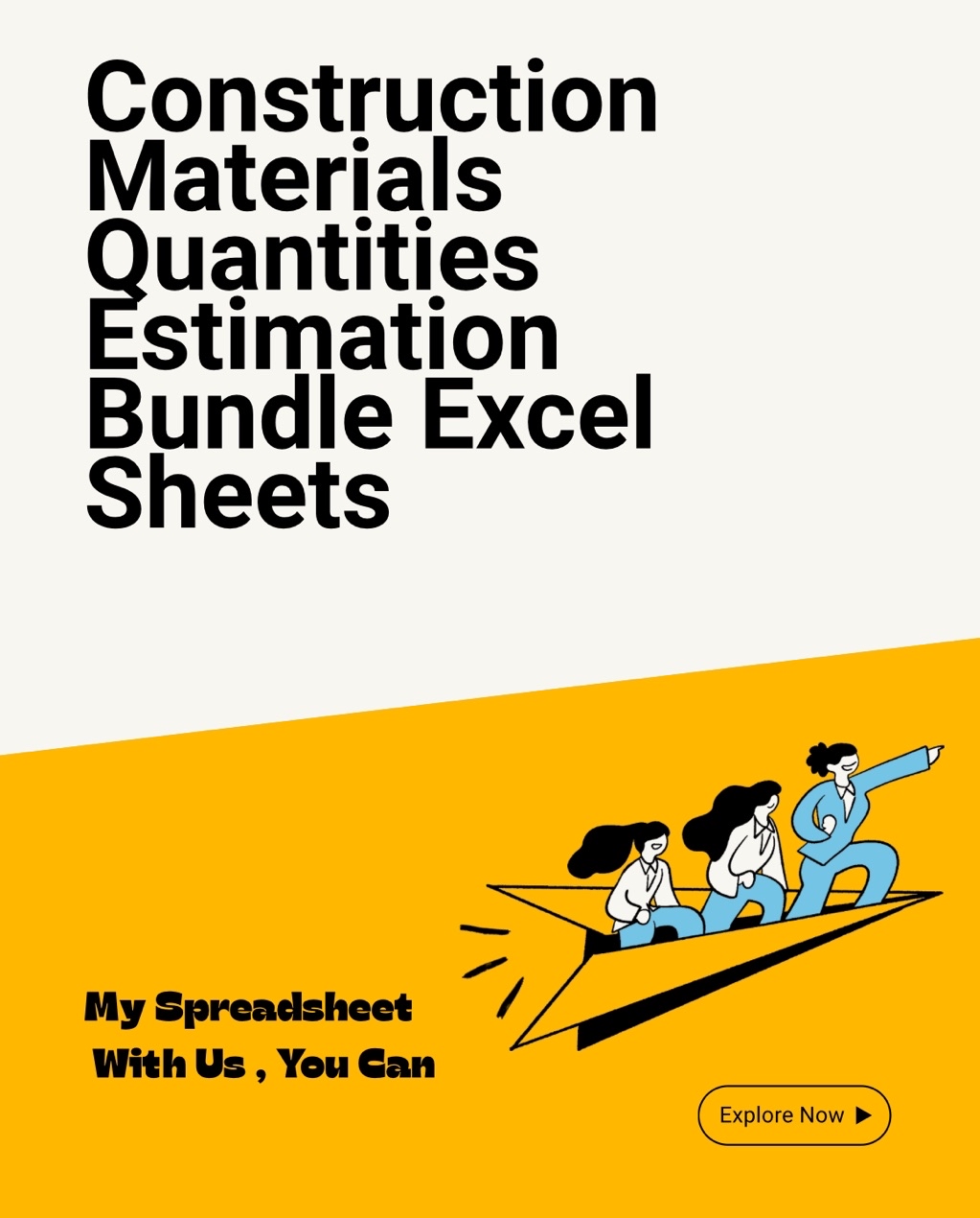 Construction Materials Quantities Estimation Bundle Excel Sheets ...