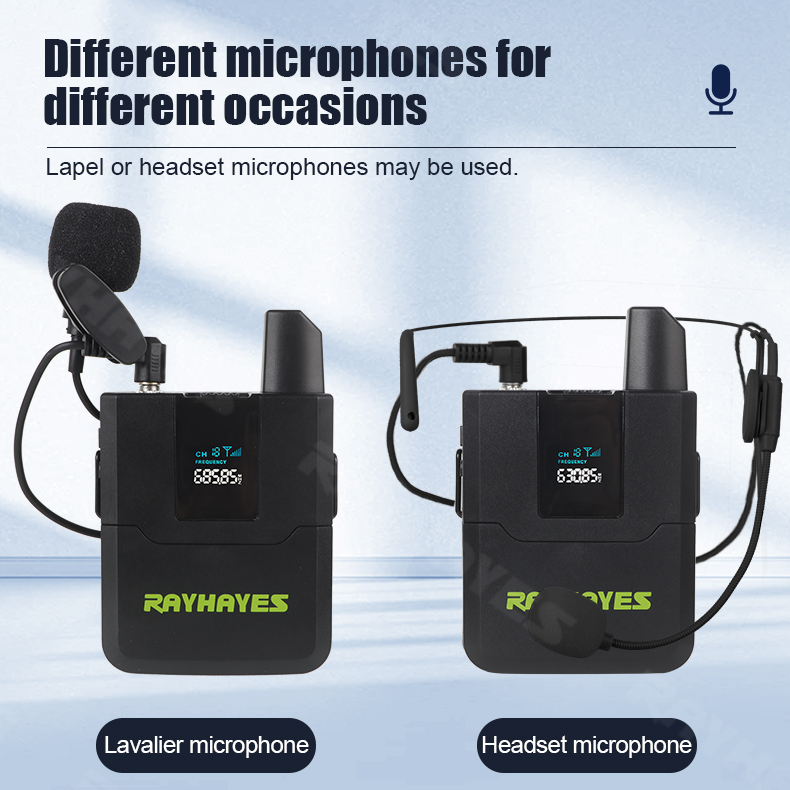 RAYHAYES RA-002 Portable Headset Lapel Microphone Lavalier Mic For ...