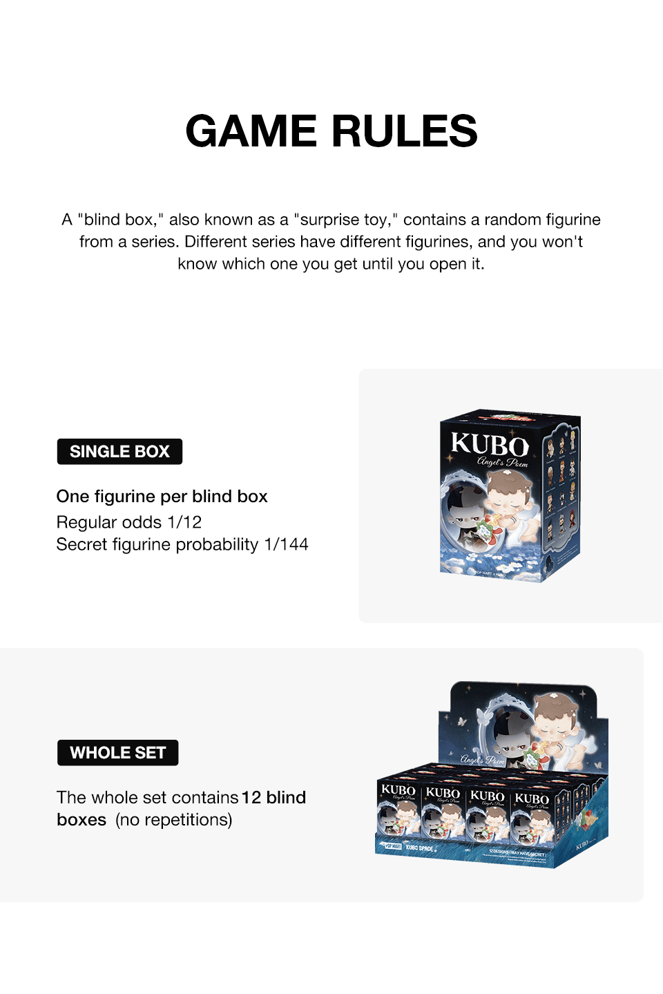 POP MART KUBO Angel's Poem Series Figures Blind Box | Shopee Malaysia