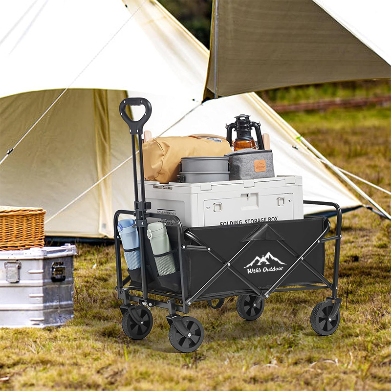 WTHB 400L Outdoor Wagon Trolley Heavy Duty Foldable Camping Cart Troli ...