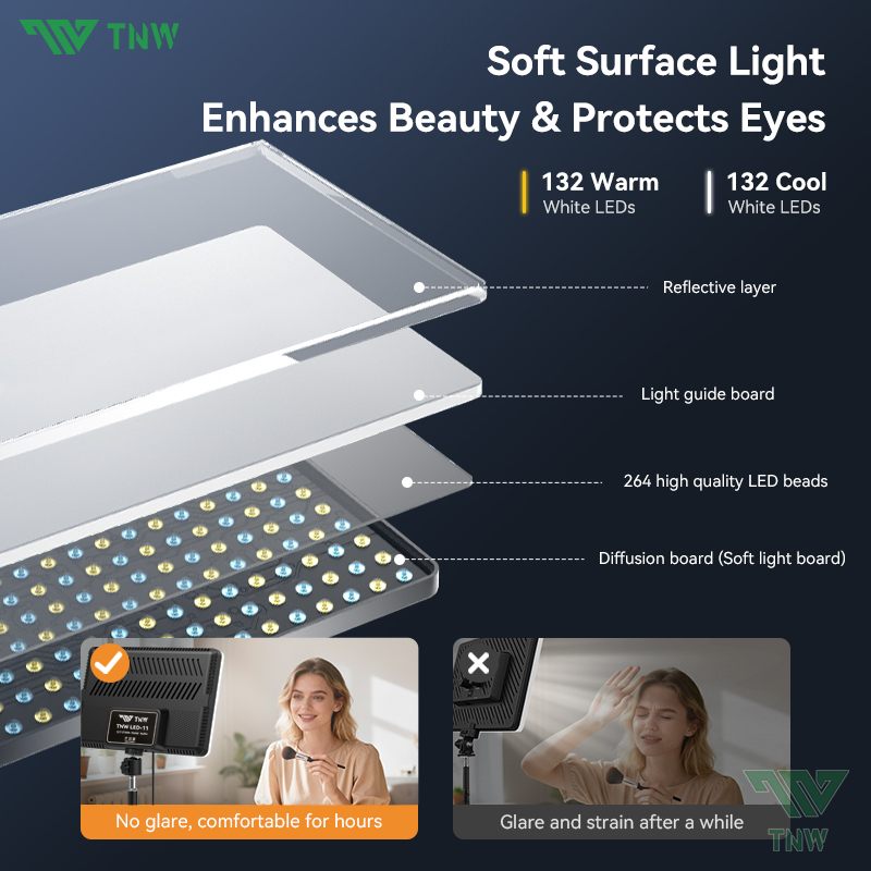 TNW 11 inch Pro LED Video Lampu with Remote Panel Light Photography ...