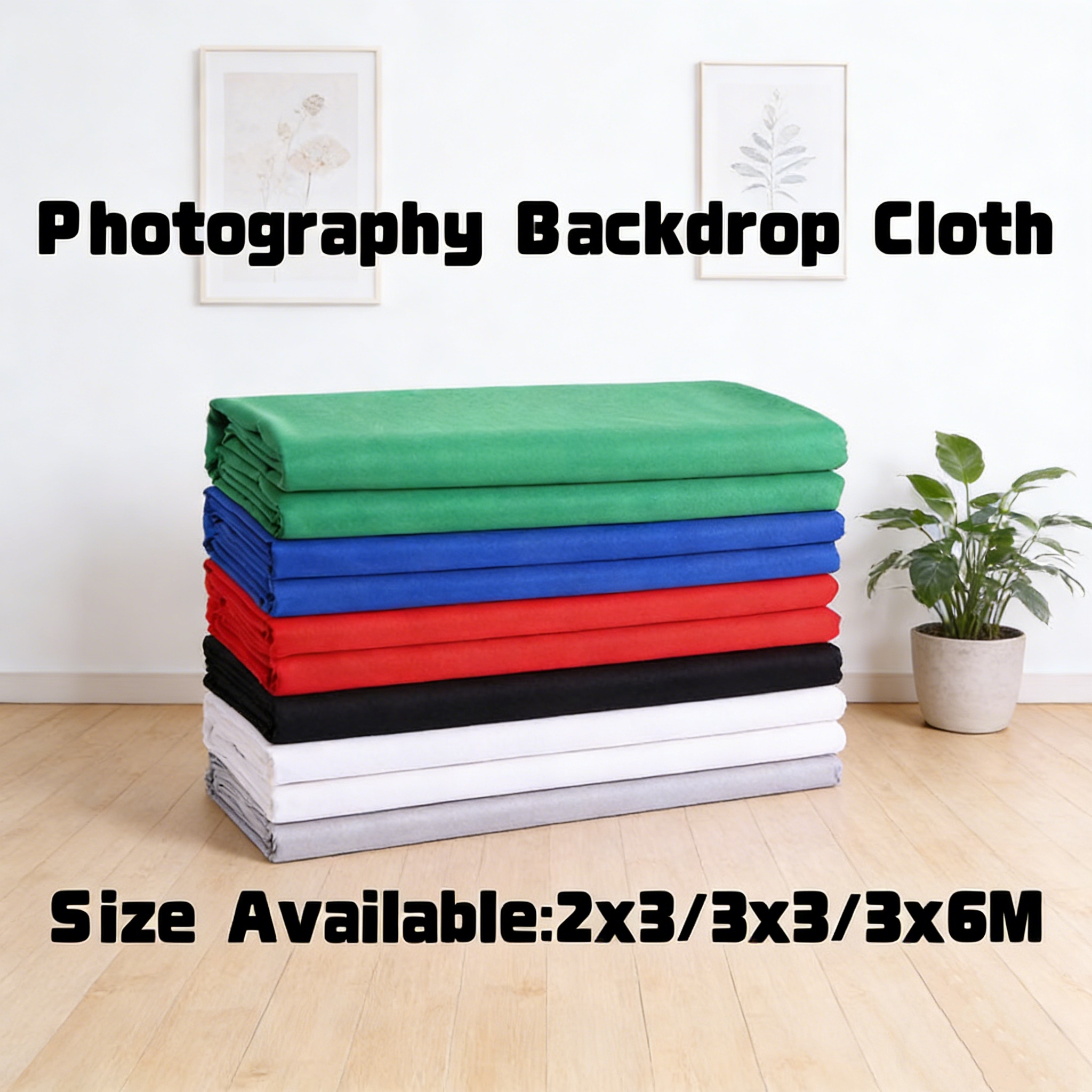Wrinkle-Resistant Polyester Green Screen - 2x3M/3x3M/3x6M Chromakey ...