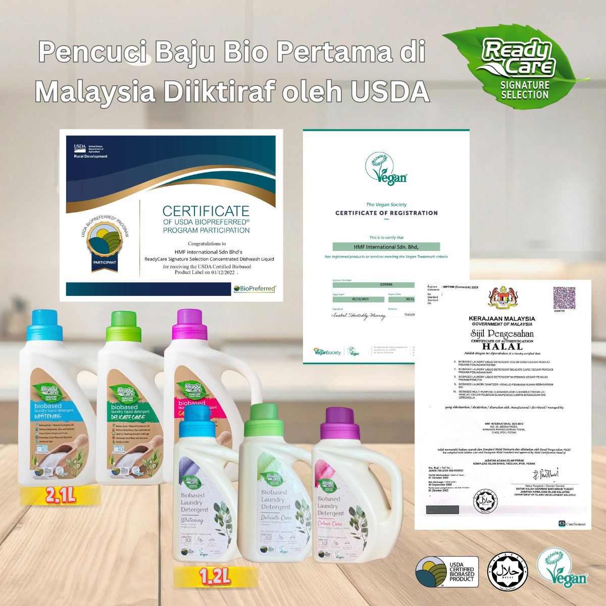 Bio-based Readycare Signature Selection Baking Soda Laundry Liquid ...