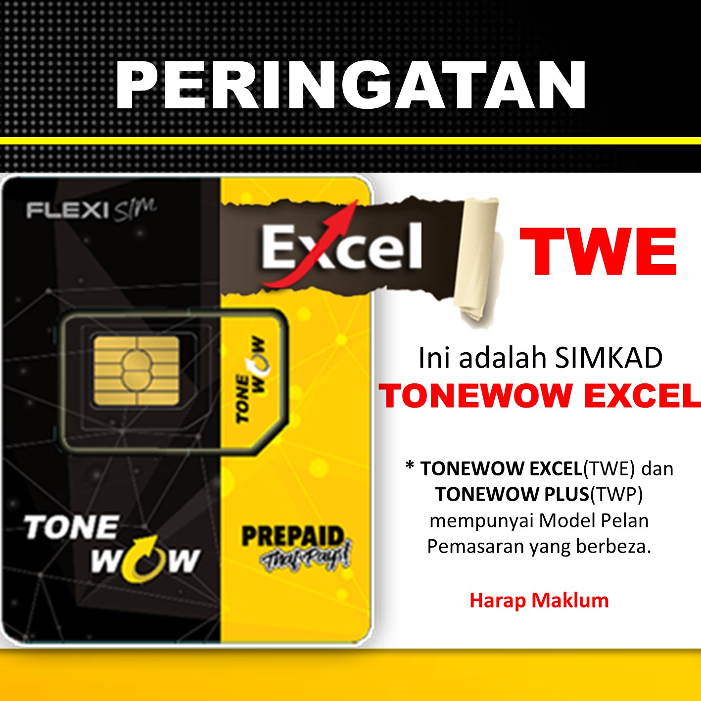 🔥 𝗧𝗢𝗡𝗘𝗪𝗢𝗪 EXCEL - Simkad ToneWOW Simkad VIRAL 🔥 | Shopee Malaysia