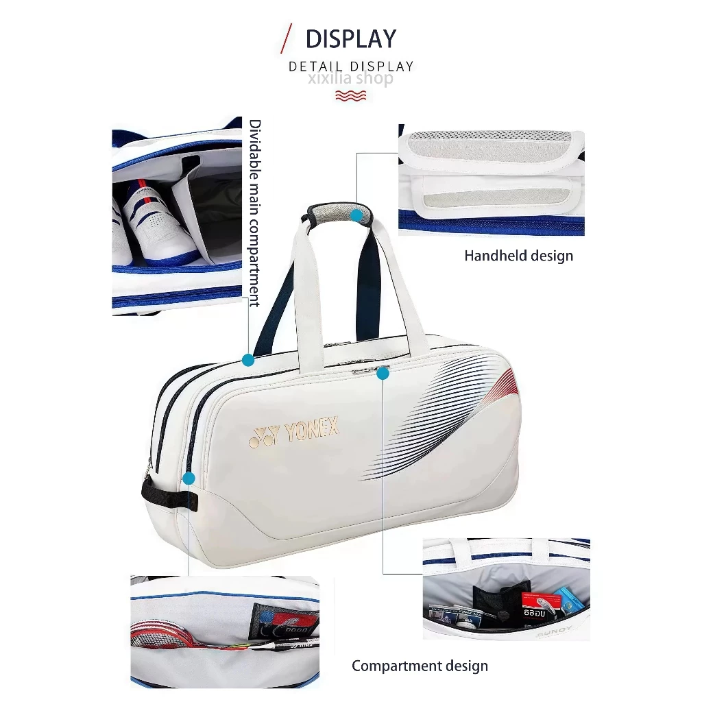 Yonex Badminton Backpack Layered Tennis Racket Bag With Independent ...
