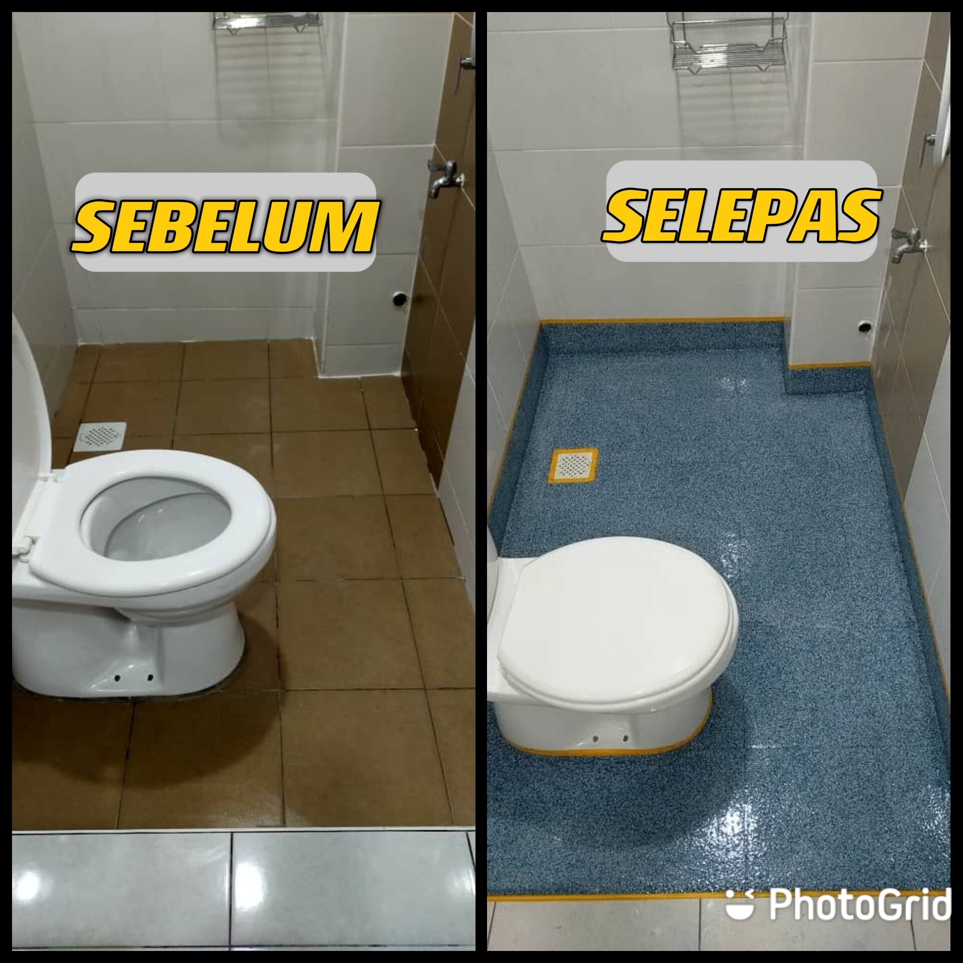 5L Flake PRIMER AND CLEAR Epoxy Coating Set Toilet,Kitchen Floor Tile ...