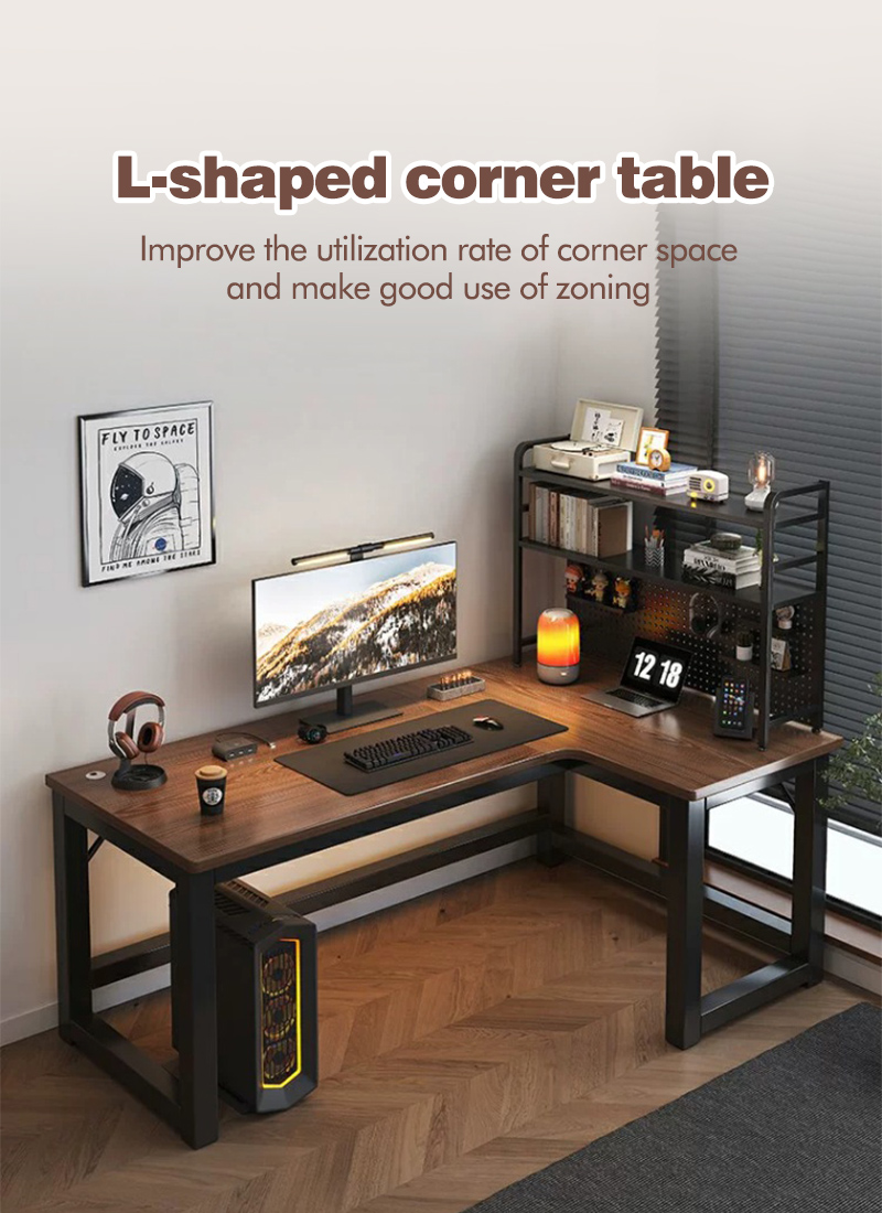 XUXU Office Table 120/140/160CM Corner Table Study Desk Combo Set ...