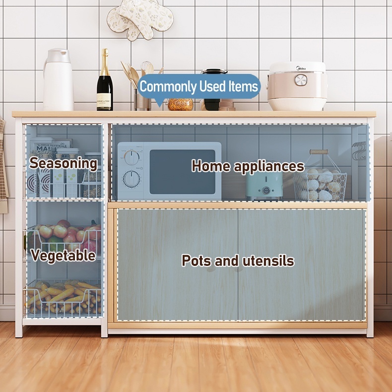 Kitchen Cabinet Rack Storage Rack Utility Shelf Almari Dapur Rak Dapur ...