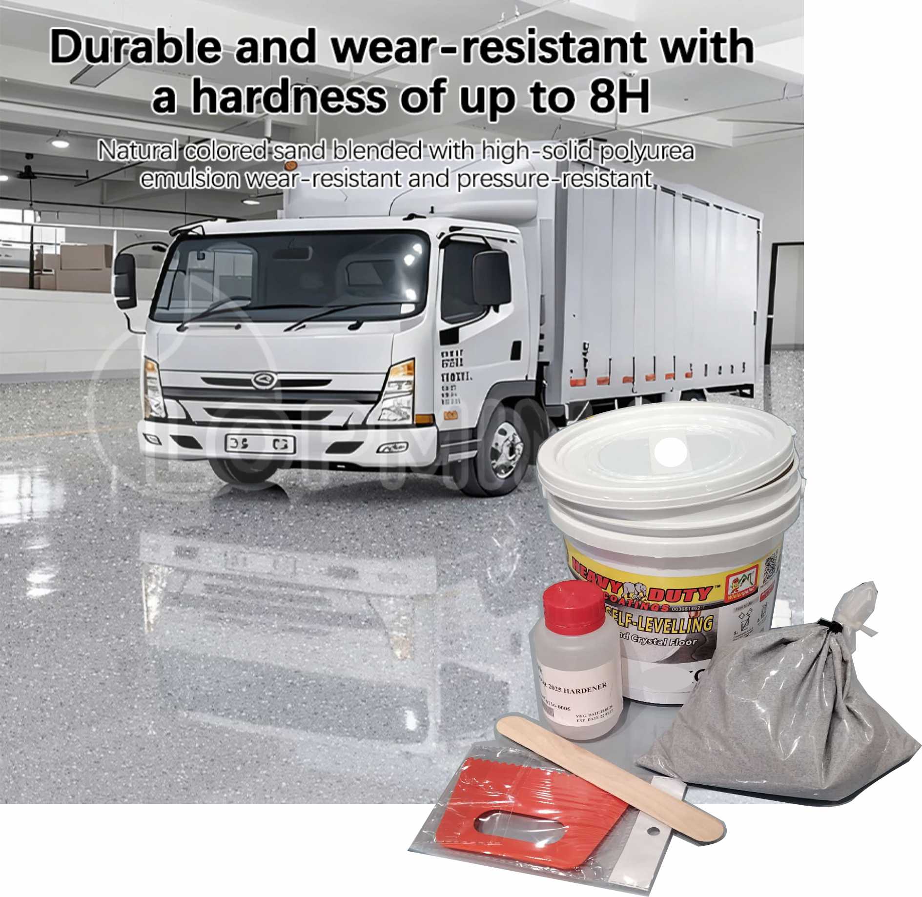 EPOXY GRANITE coating cat lantai rumah epoxy ( Self Leveling ) Cement ...