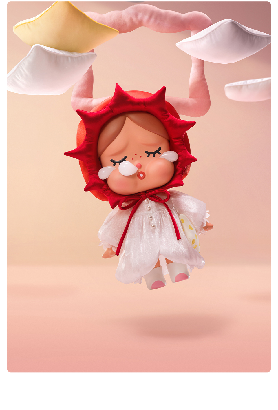 POP MART MEGA CRYBABY 400% The Sleepy Sunny Action Figurine Collectible ...