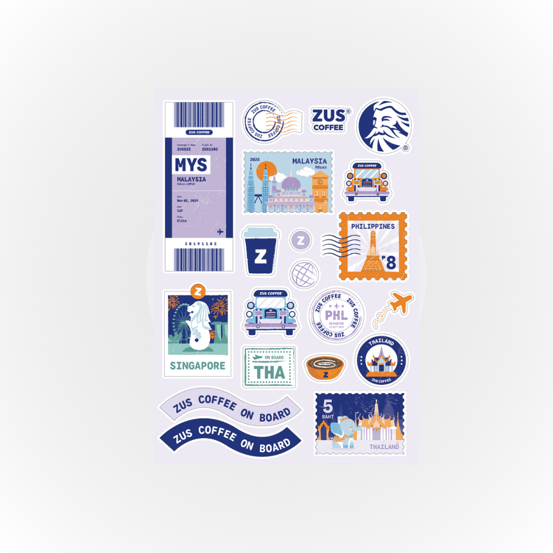 [NOT FOR SALE] [GWP] Taste the World Sticker | Shopee Malaysia