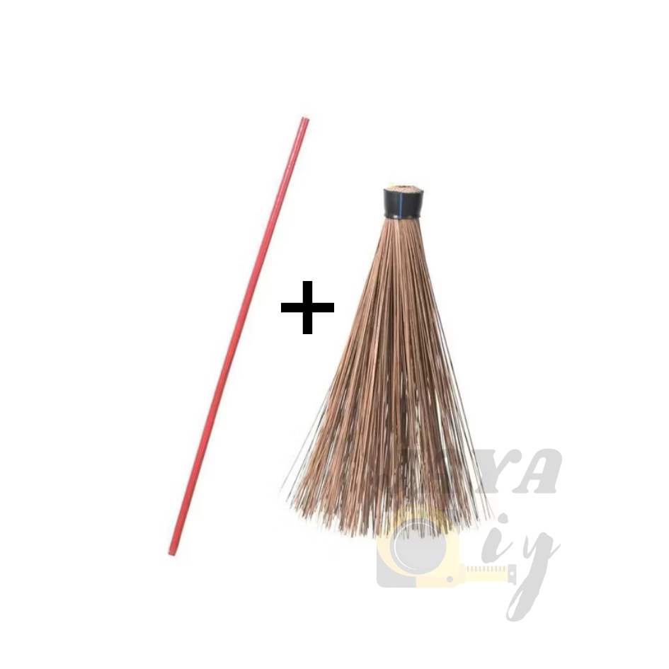 [LOCAL] PG885 Lidi Broom WIth Handle Outdoor Garden Broom with Stick ...