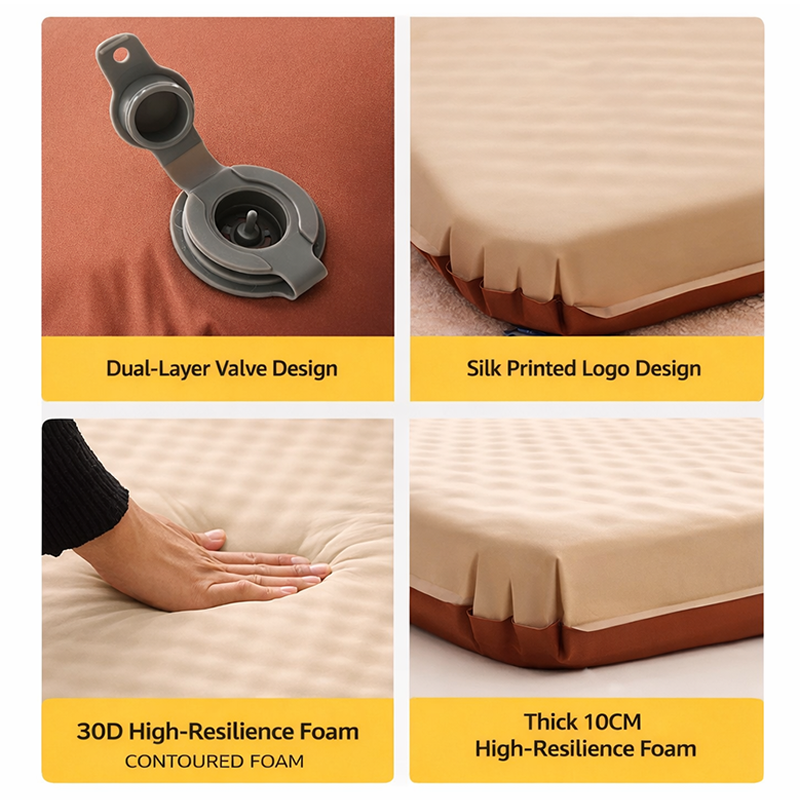 WTHB Tilam Angin Built-in Air Pump Cheese Inflatable Mattress Double ...