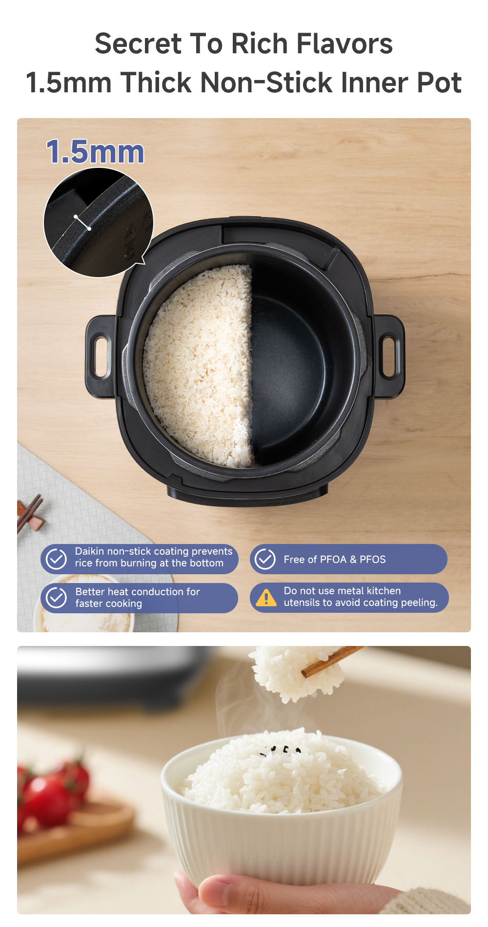 【New Launch】Simplus Pressure Rice Cooker丨6L Large Capacity丨70kPa High ...