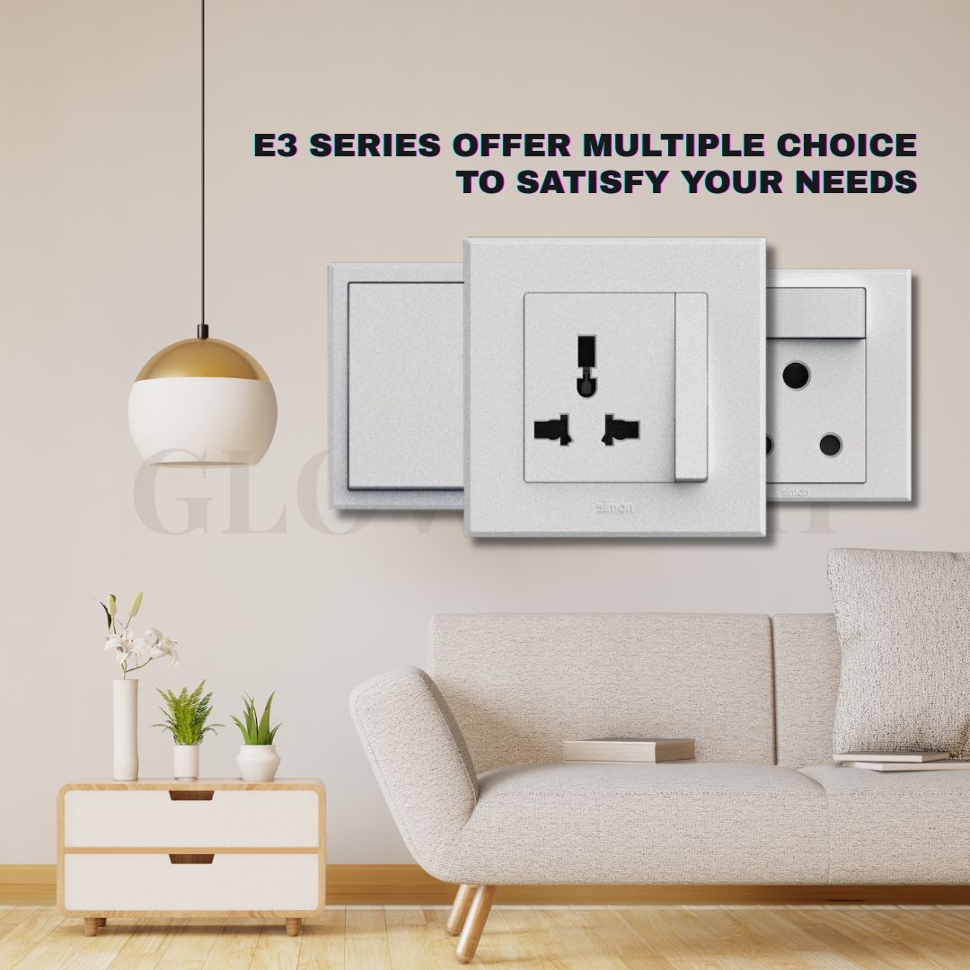 SIMON E3 Series Switch Switches Silver / Modern / Simple 13A 15A 1G 2G 3G 4G Universal 20A Water ...