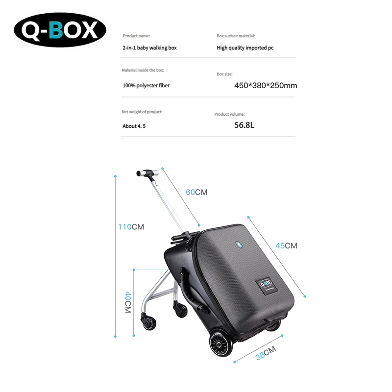 Qbox luggage 20 inch kids luggage bag travel american tourister luggage ...