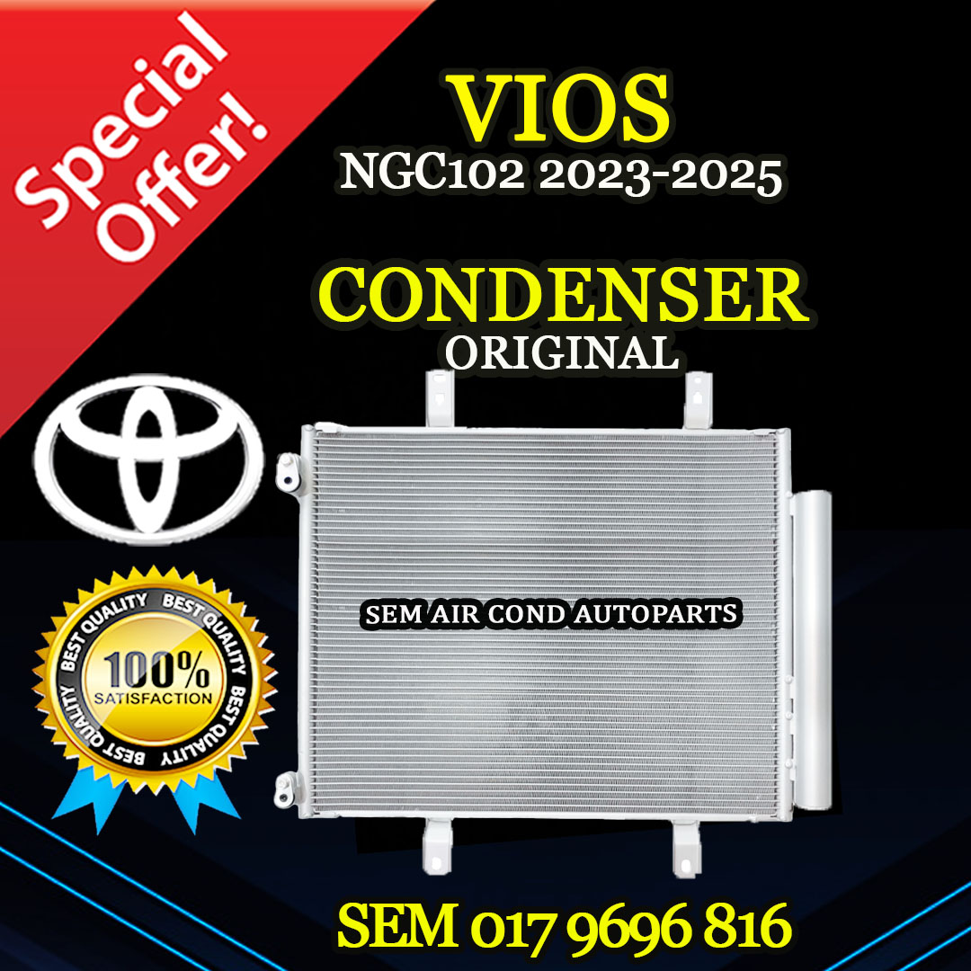 TOYOTA VIOS NGC102 2023-2025 YEAR ORIGINAL CONDENSER/ KONDENSER (CAR ...