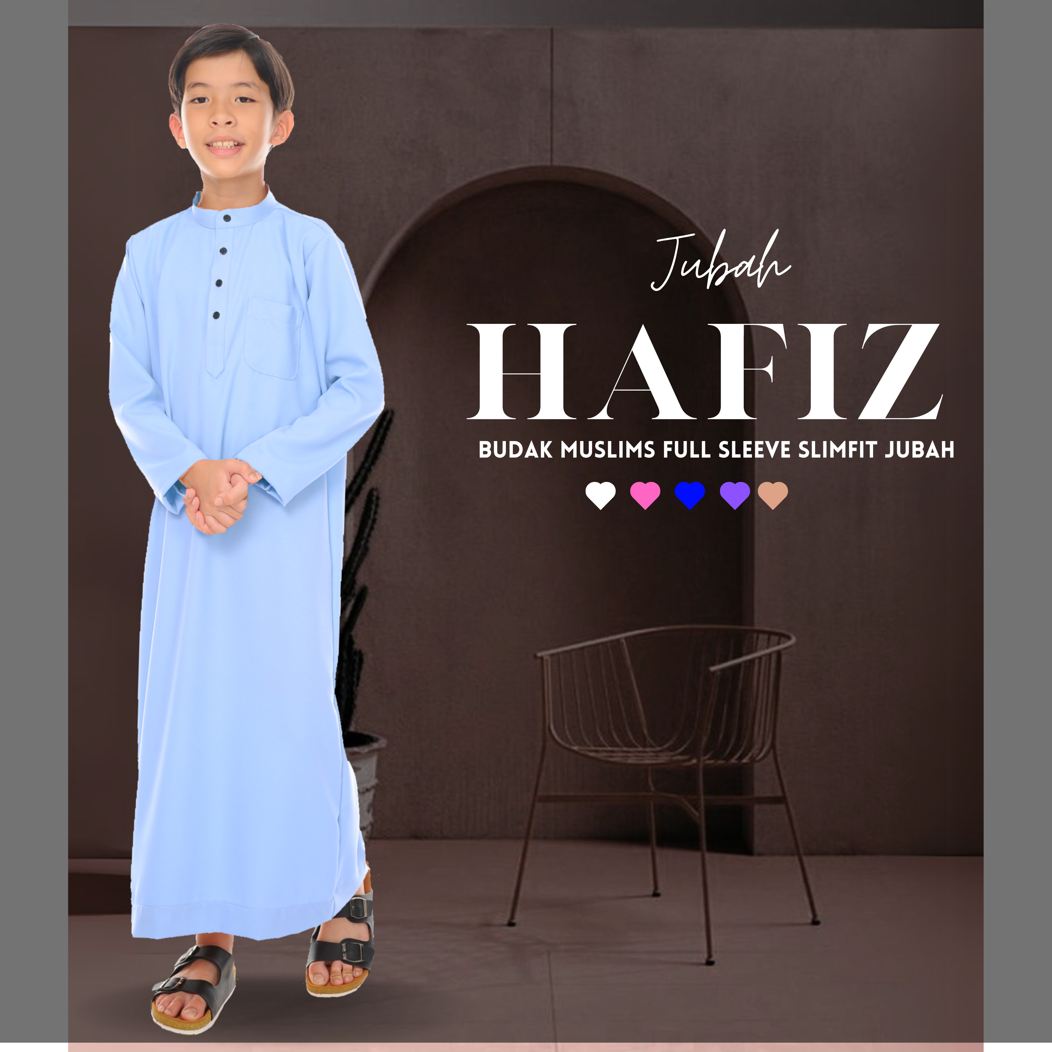 JUBAH LELAKI JUBAH PLAIN WITH POCKET full sleeve como crepe | Shopee ...