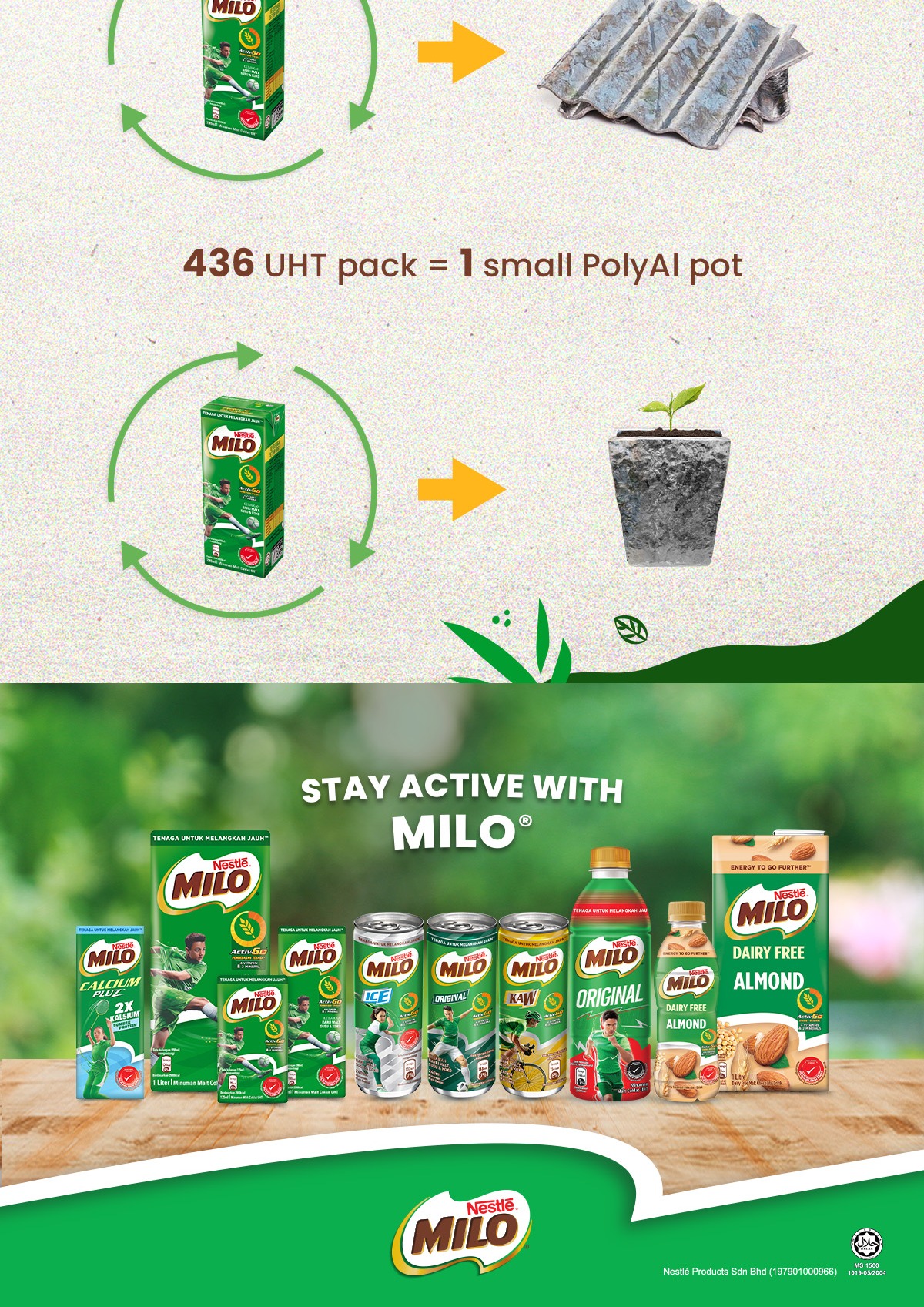 NESTLE Milo Chocolate Malt UHT 1L (Halal) | Shopee Malaysia