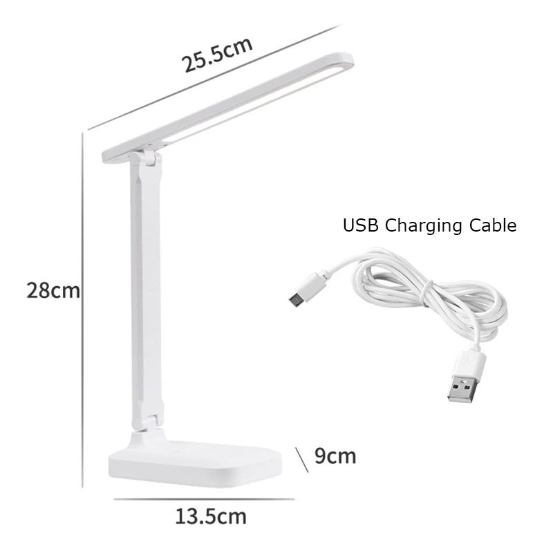 Dimmable Table Lamp Level 3 Touch Dimmable Eye Protection LED Table ...