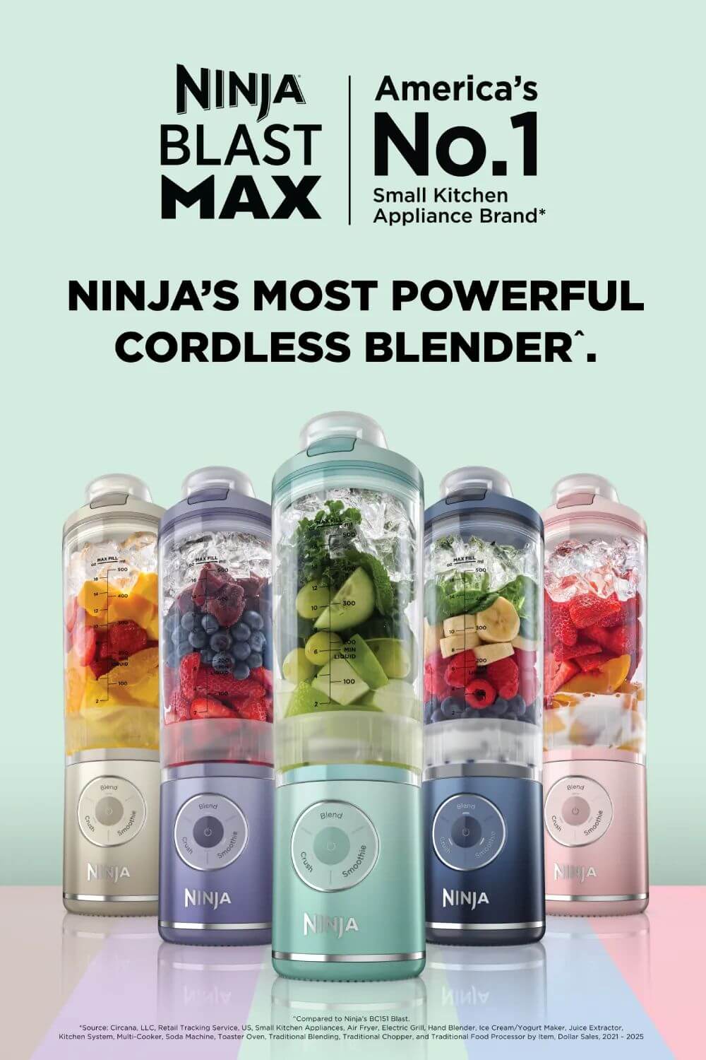 Ninja BC-251SMMT Blast Max Portable Blender Mint | Shopee Malaysia