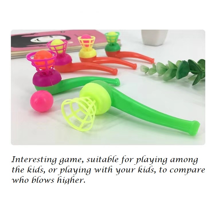 Floating Blow Ball Tube Classic Toys 1980s 1pc Mainan Klasik Tiup Bola ...