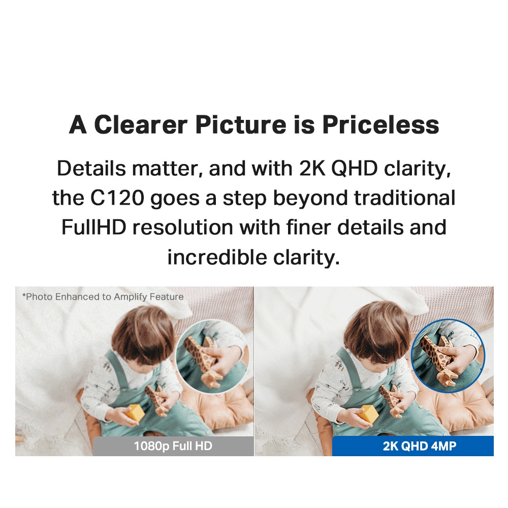 TP-Link Tapo C120 CCTV WiFi Dalaman 4MP 2K QHD | AI Motion, Night ...