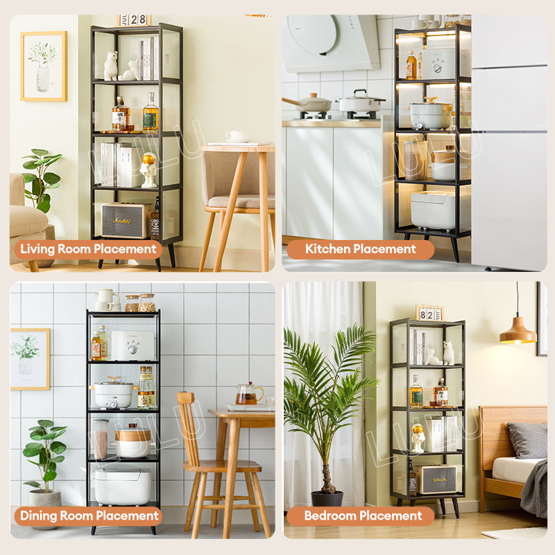 LULU Display Cabinet Almari Kaca 3/4/5Layers Acrylic Lego Storage ...