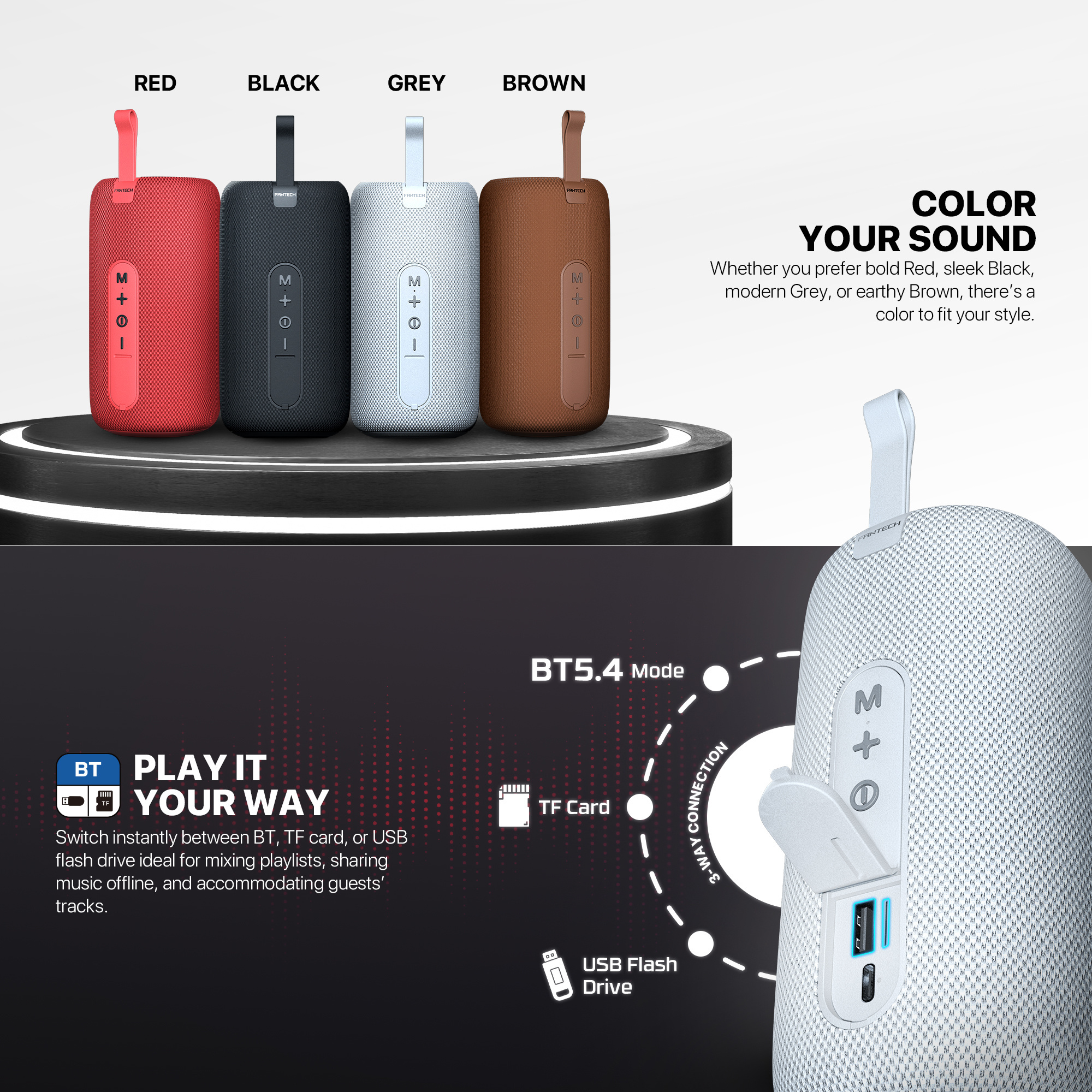 FANTECH BS158 NeraBox PORTABLE BLUETOOTH SPEAKER | Shopee Malaysia