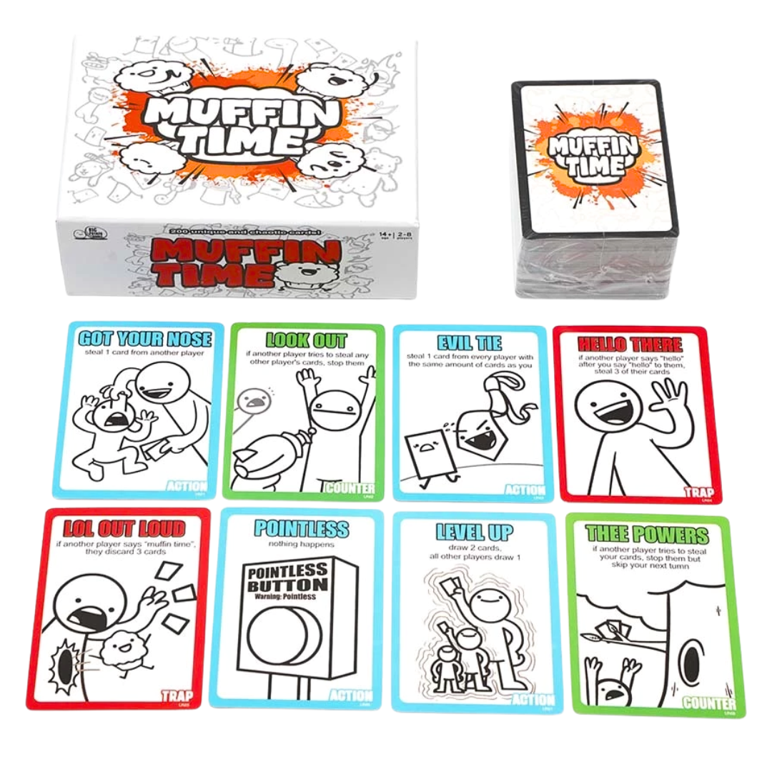 Muffin Time Card Game Big Potato Party Game for Family Friends Random ...