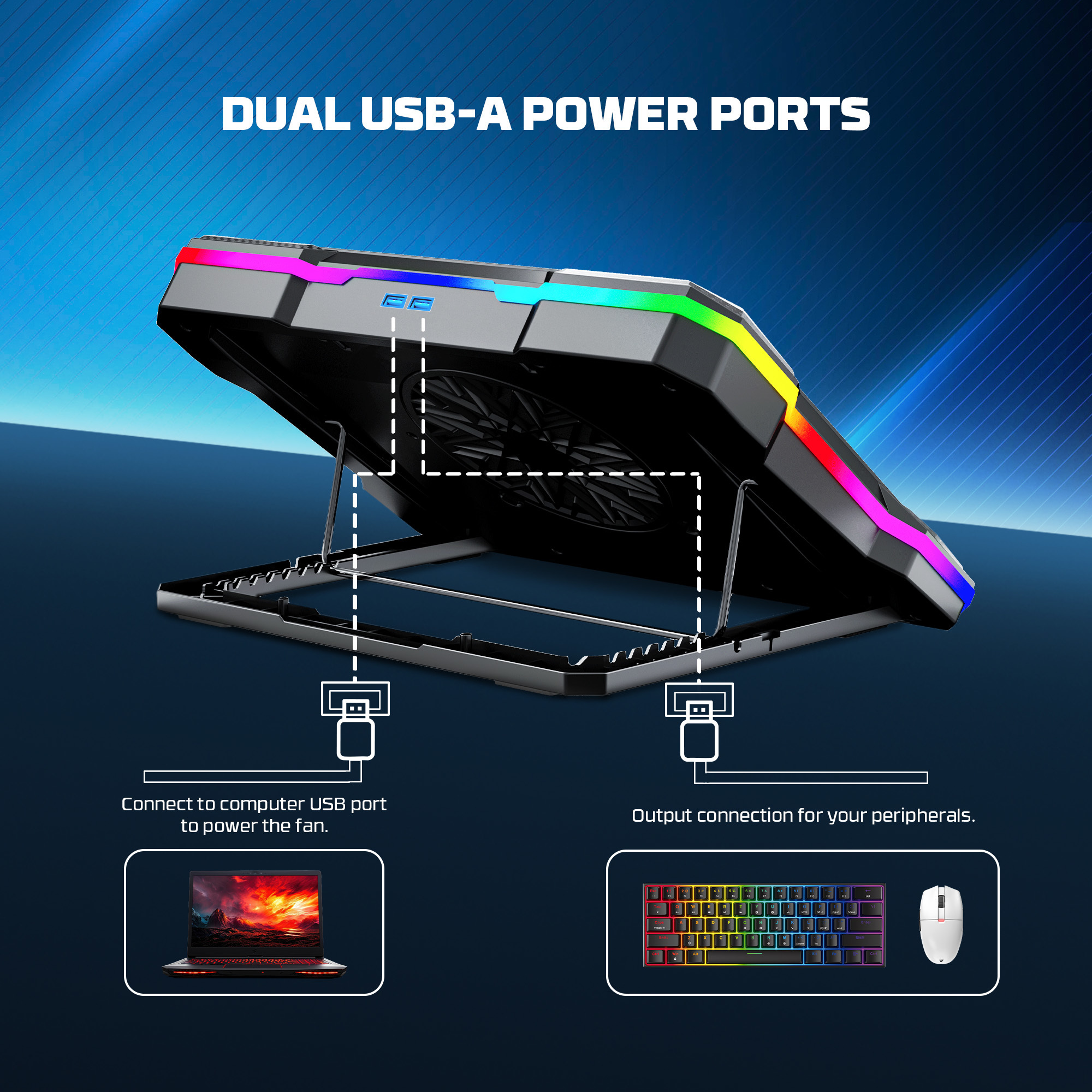 FANTECH NC14,NC21,NC22 GAMING NOTEBOOK COOLER | Shopee Malaysia