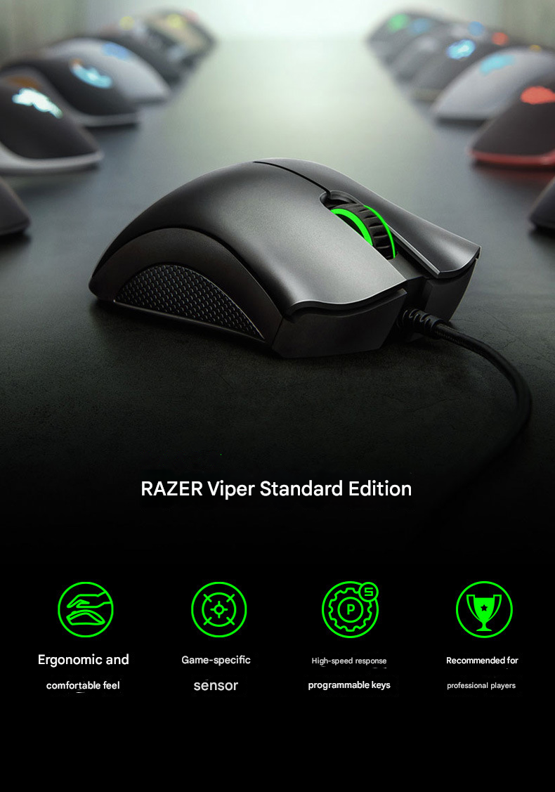 Razer DeathAdder Essential Wired Gaming Mouse 6400DPI 6 Buttons ...