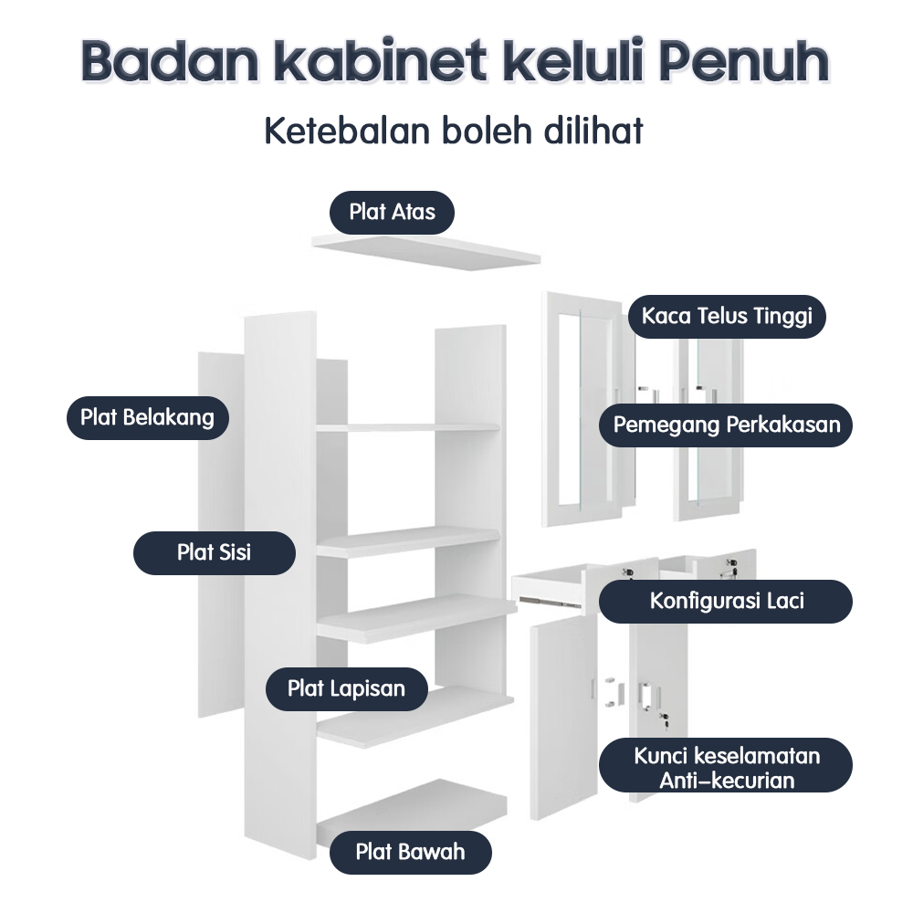 Cabinet with Lock Steel Filing Cabinet Kabinet Besi Almari Fail Storage ...